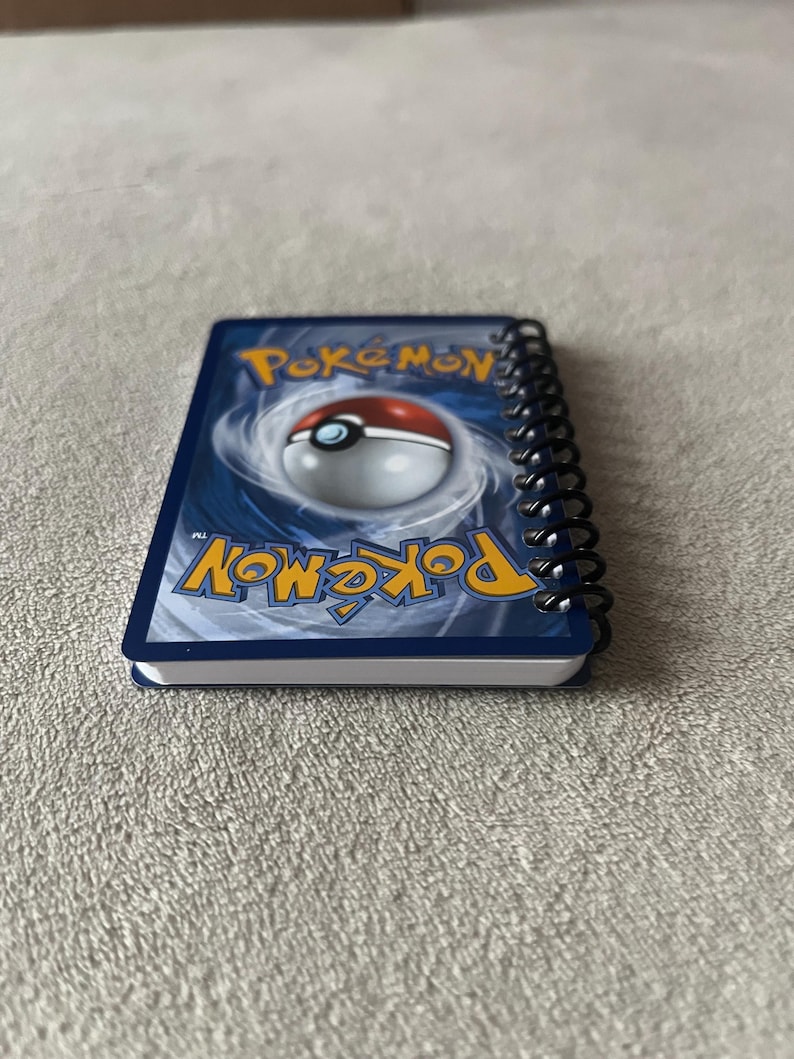 Pikachu Pokémon Card Notebook, Handmade Mini Notepad - Etsy