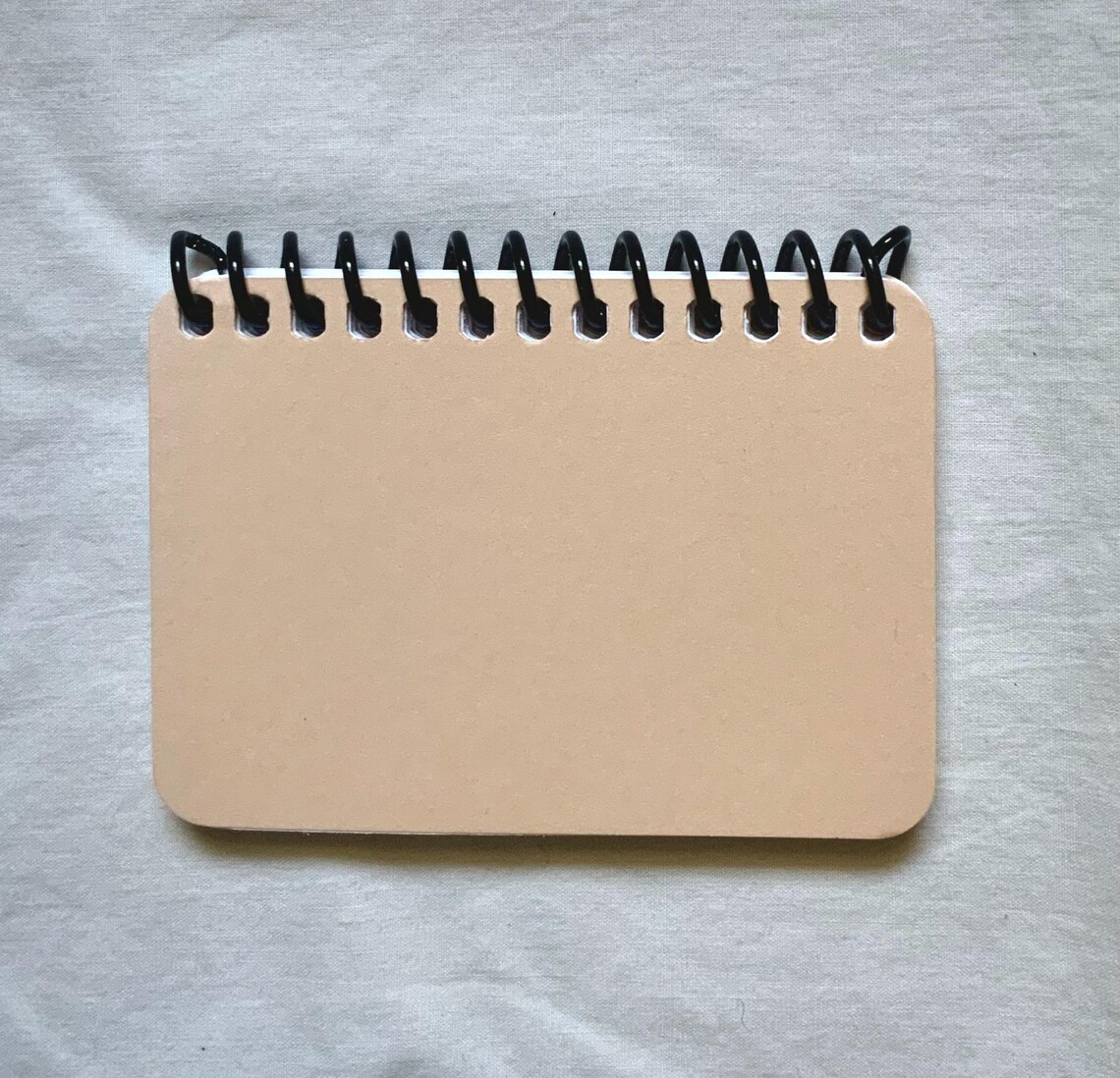 Mini Notebooks - Coil Bound 2.5x3.5” Tan Index Covers With 40 White ...