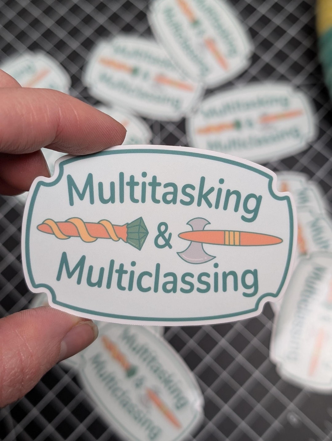 Multiclassing and Multitasking Sticker | Dungeons and Dragons Inspired ...