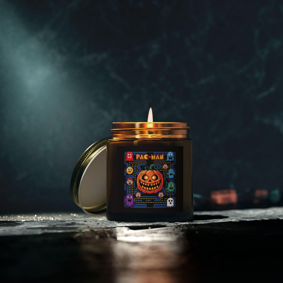Pac-man Scented Candles, Gamer Decor, Vintage Gaming Gifts, Halloween ...
