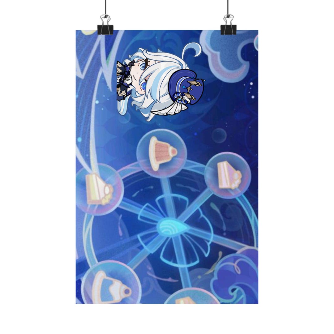 Vertical Posters, Genshin Impact Furina Fontaine Poster With Namecard ...