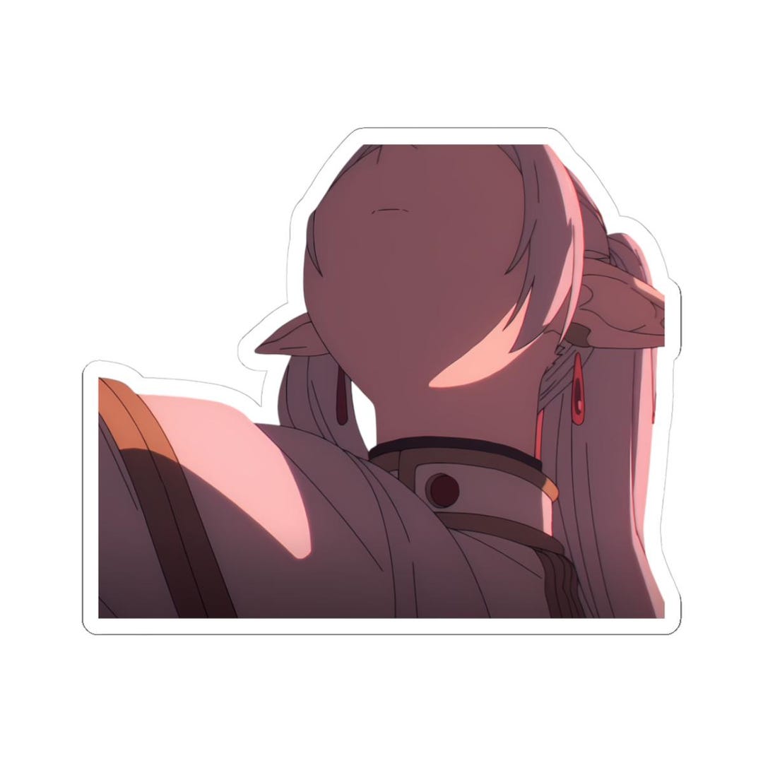 Frieren Looking up Meme Sticker - Beyond Journey's End Anime - Etsy