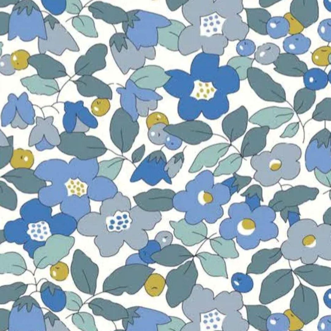 Liberty Tana Lawn Betsy Berry A - Fat Eighth 10" X 26" (25cm X 67cm ...