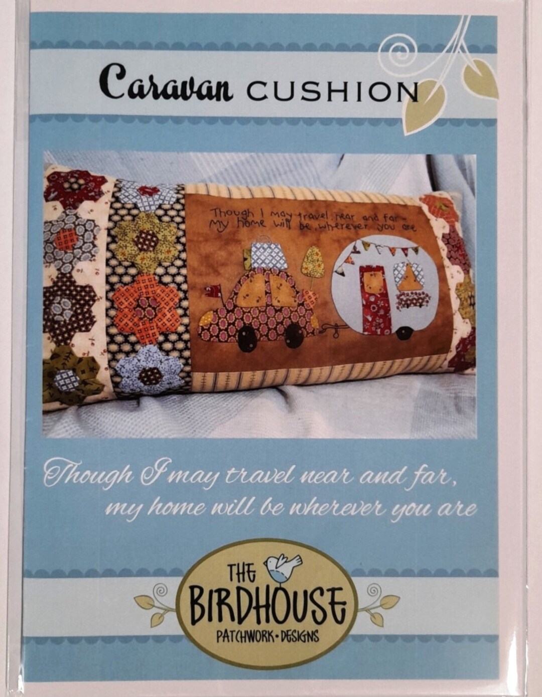 Caravan Cushion Embroidery Applique EPP Hexagons Pattern the - Etsy ...