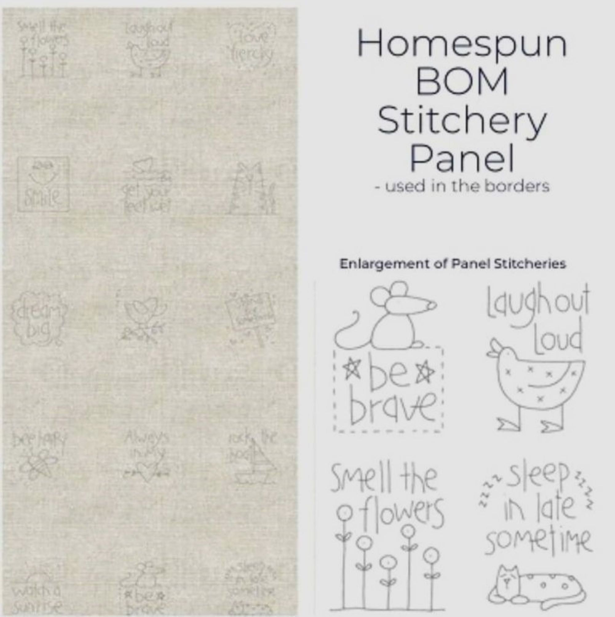 Letter to My Daughter Pre-printed Stitchery Embroidery Panel 15 Designs ...
