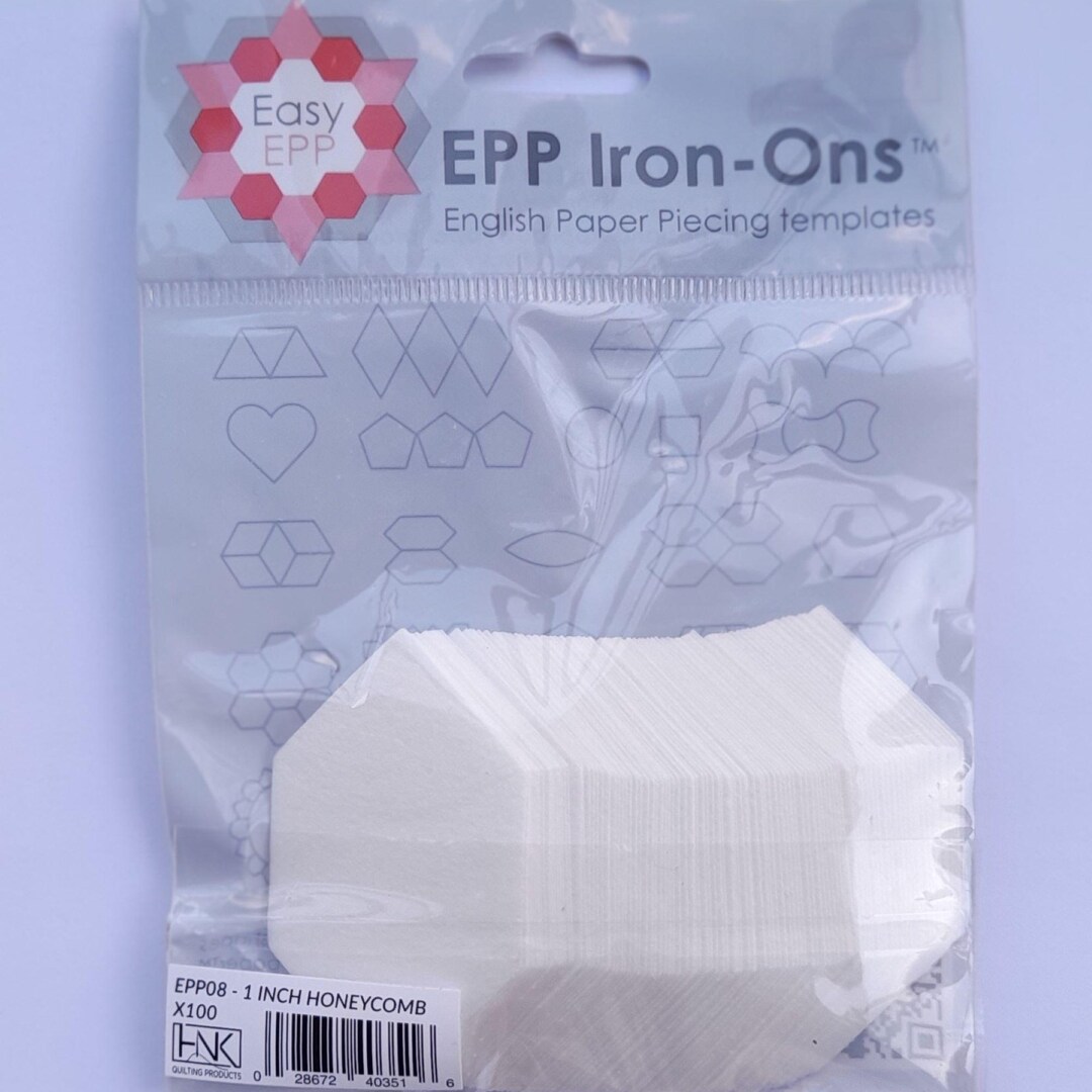 Honeycomb 1", Pack of 100 EPP Papers Fusible Iron on English Paper ...