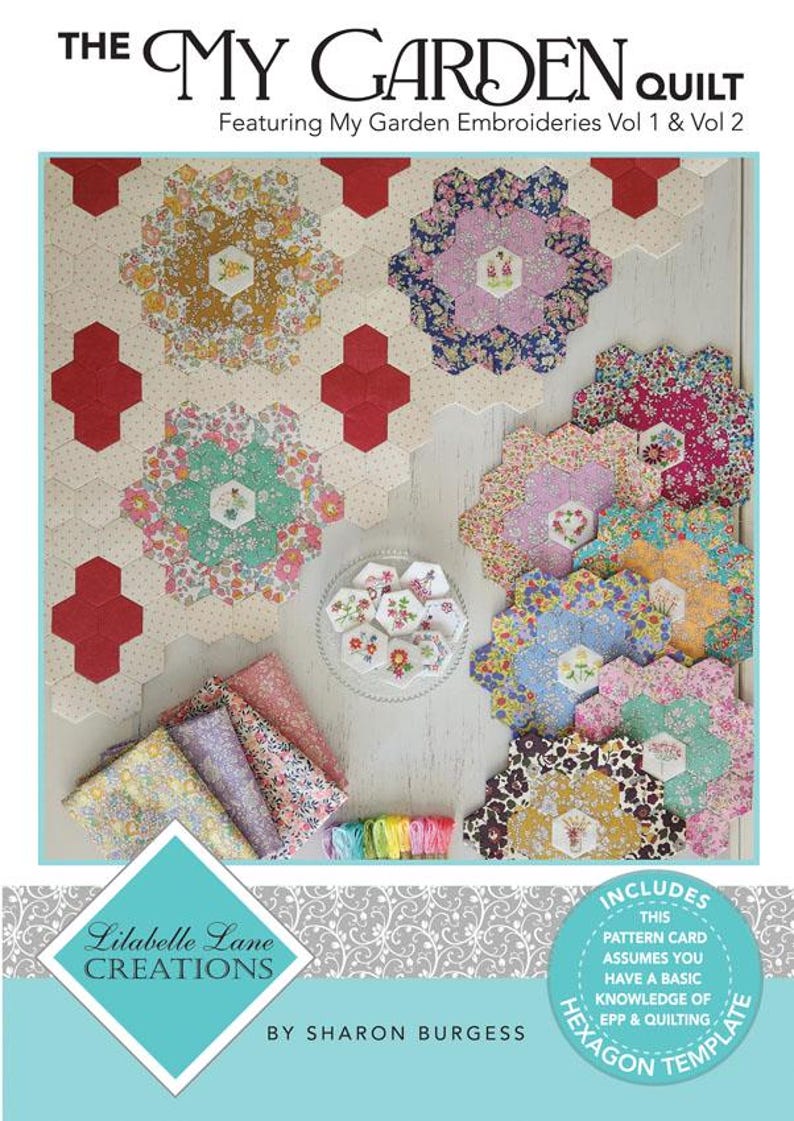 My Garden Quilt English Paper Piecing Creative Card Craft Pattern and ...