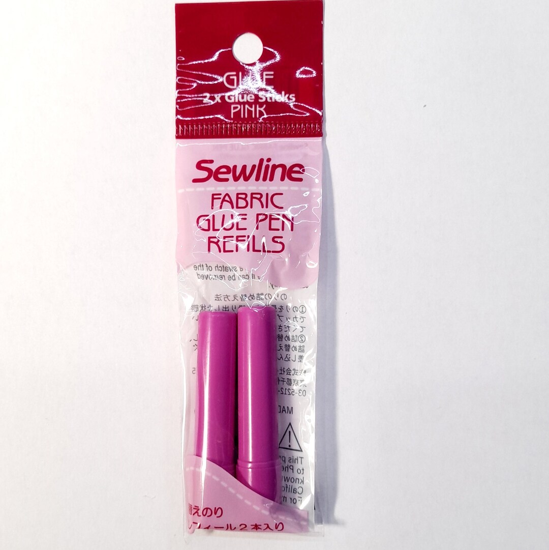 Sewline 2 Pink Water Soluble Refills for Fabric Glue Pen - EPP Applique ...