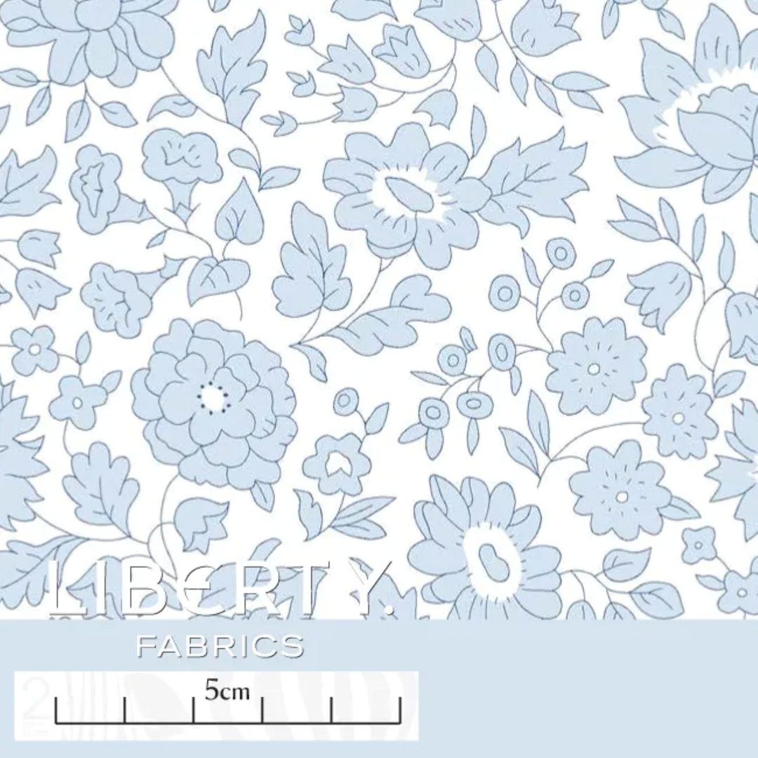 Liberty Tana Lawn D'anjo Sky B - Fat Quarter 50cm X 67cm (20" X 26 ...