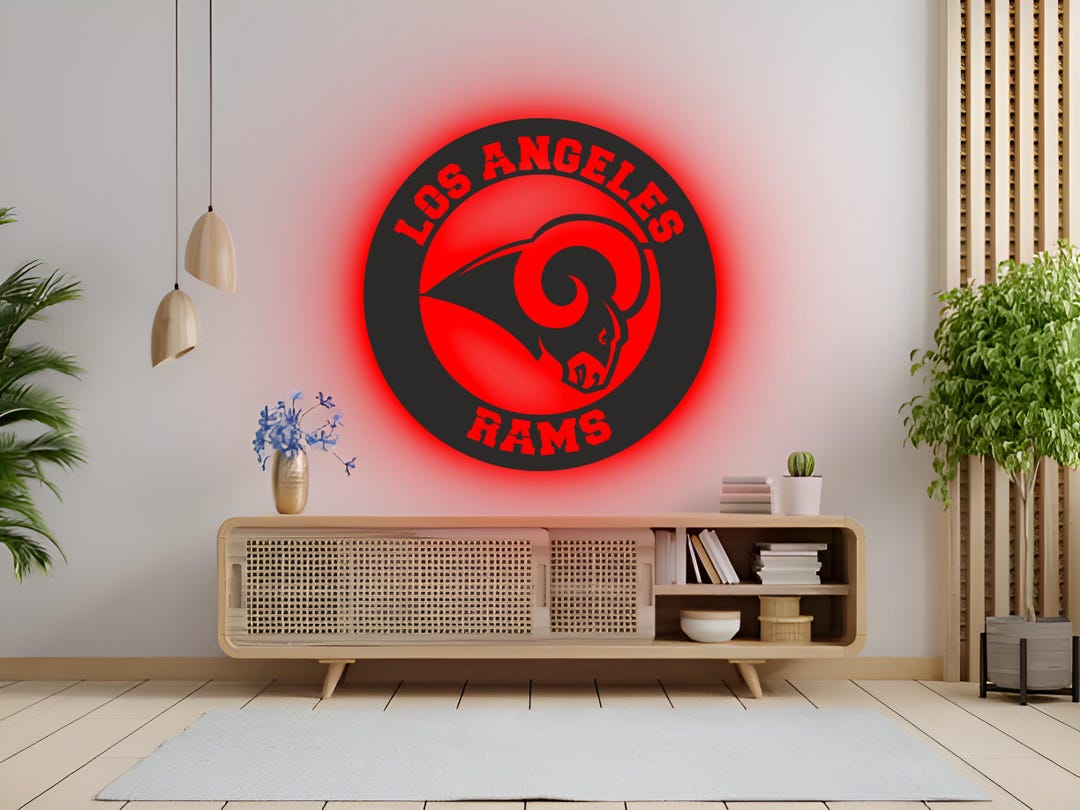 Los Angeles Rams LED Wall Art: RGB Light-up NFL Team Sign - Etsy