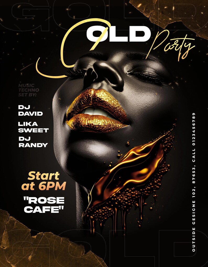 Editable PSD Template | Club | Party | Event Flyer Template, Editable ...
