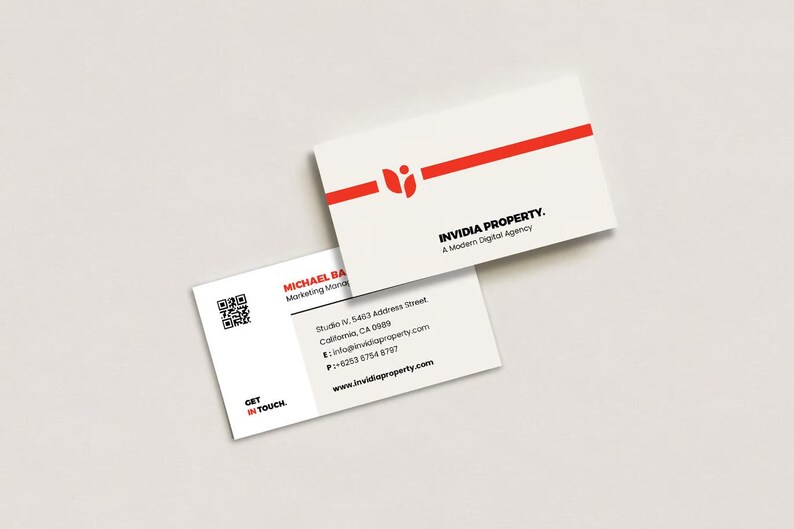 QR Code Business Card Template: Customizable Canva Design (digital ...