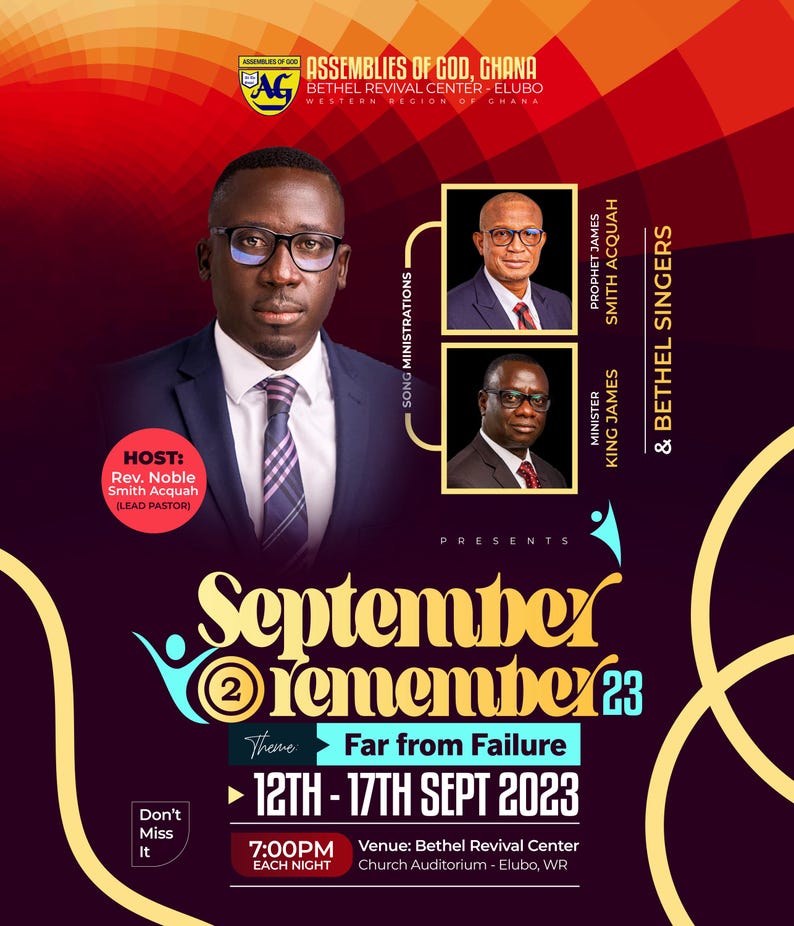 Editable Church Flyer Canva Template | Revival Event Design | Church ...