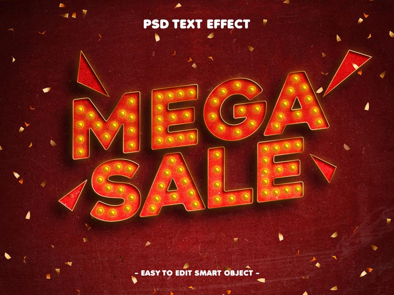 Finale Marquee Text Effect PSD – 3D Light Bulb Sign Style, Editable ...