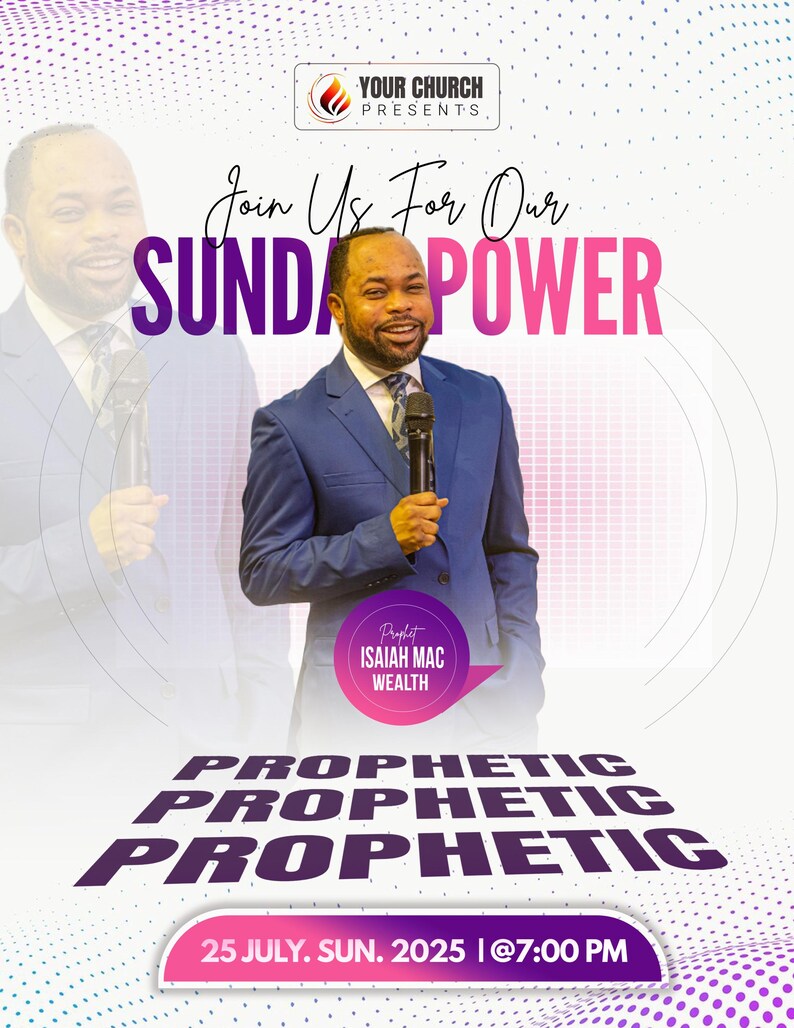 Editable Church Event Flyer Template: Canva, Photoshop, Coreldraw - Etsy