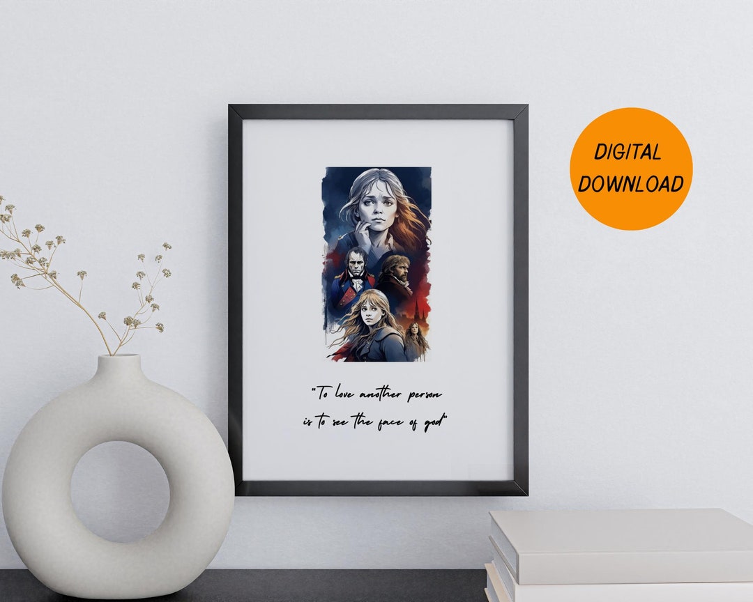 Les Miserables Printable Wall Art / Les Mis Love Quote Poster / to Love ...