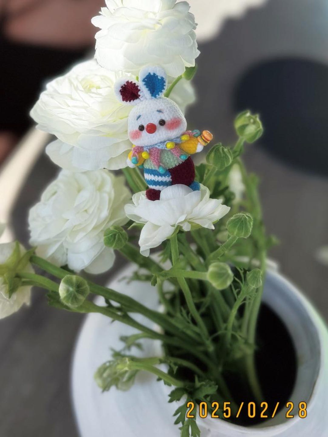 Pastel Dream Pip| Handmade Circus Clown Bunny Amigurumi Toy | Kawaii ...