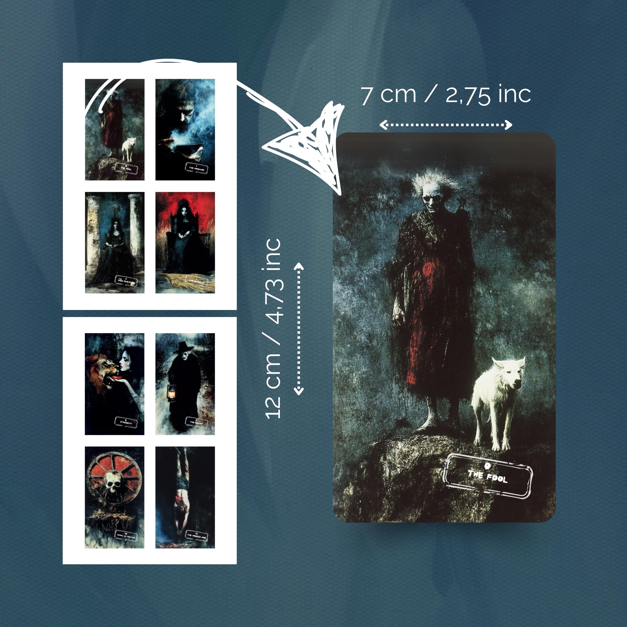 Dark Art Tarot Deck: Gothic Horror Fantasy, Witch Oracle (PDF) - Etsy