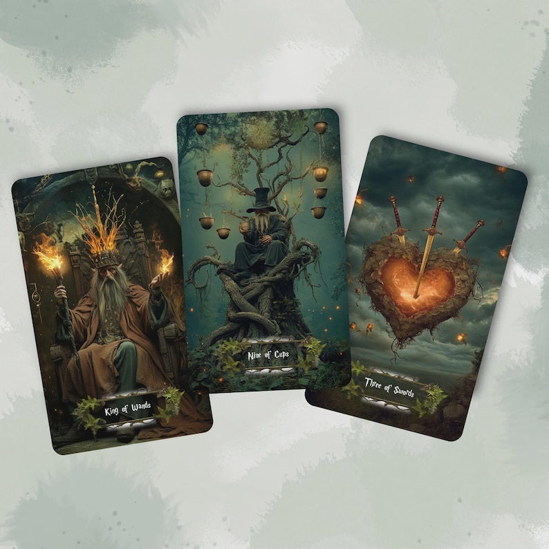 Mystical Wizard Tarot Deck, Magical Fantasy Tarot Cards, Magician ...