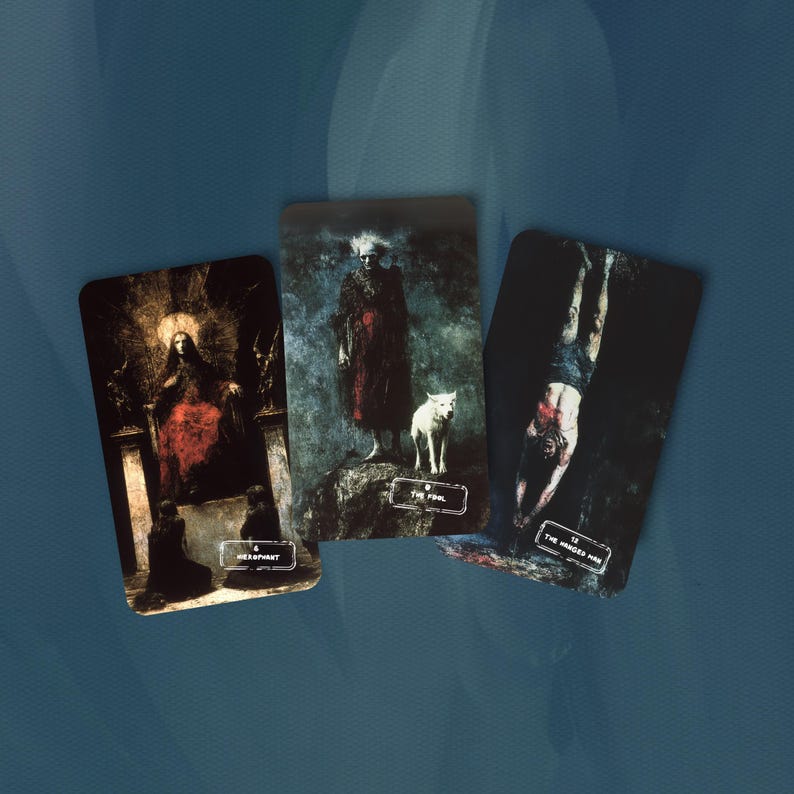 Dark Art Tarot Deck: Gothic Horror Fantasy, Witch Oracle (PDF) - Etsy