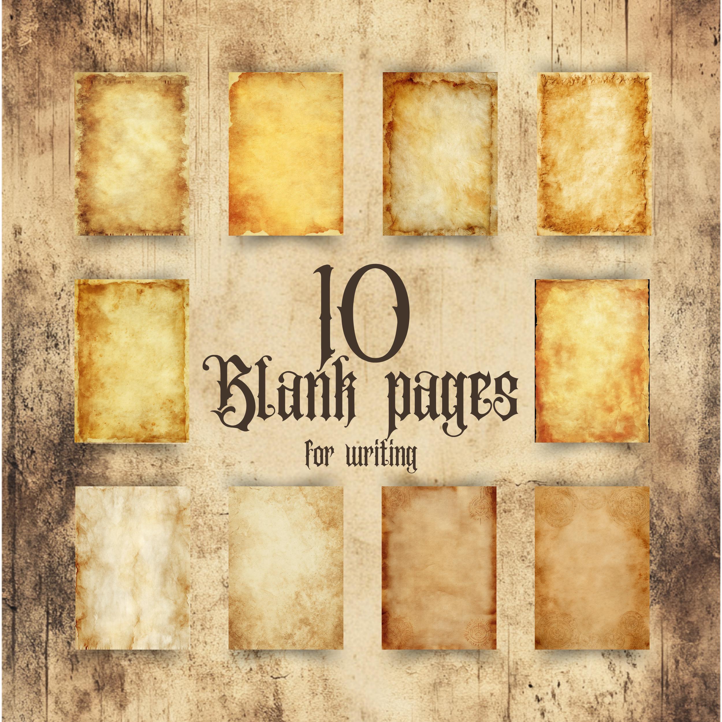 Printable Spell Journal, Gothic Witch Grimoire, Aged Parchment Spell ...