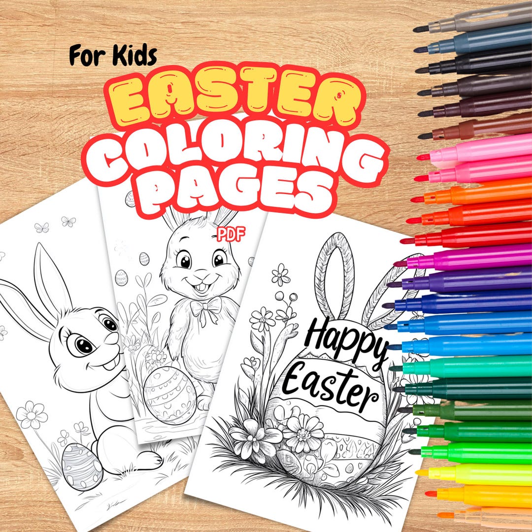 Easter Coloring Pages for Kids - Printable Easter Activity Sheets ...
