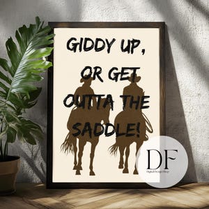 Western Horse Cowboy Wall Art | Rustic Country Quote Print | Rodeo ...