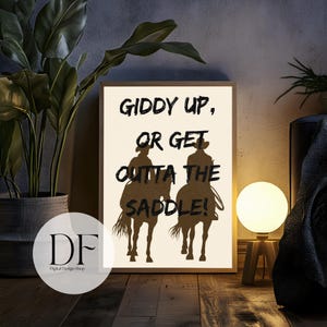 Western Horse Cowboy Wall Art | Rustic Country Quote Print | Rodeo ...