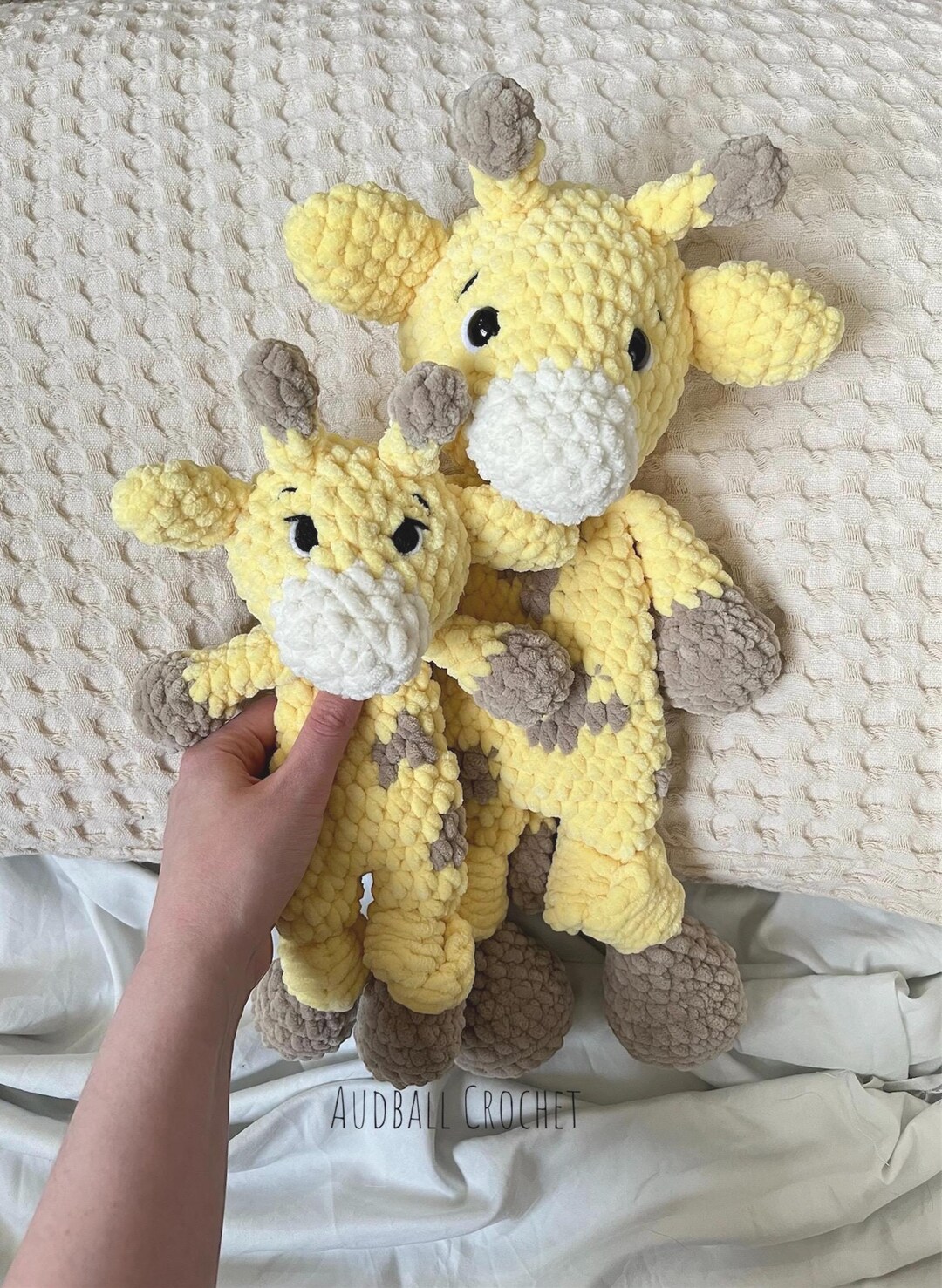Georgia the Giraffe and Baby Georgia Giraffe Crochet Snuggler Pattern ...