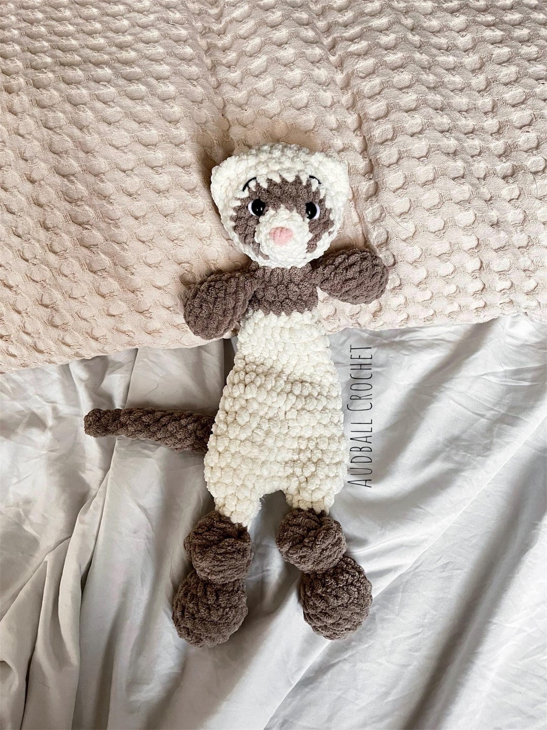Faith the Ferret Crochet Snuggler Pattern | LOW SEW Crochet Pattern ...