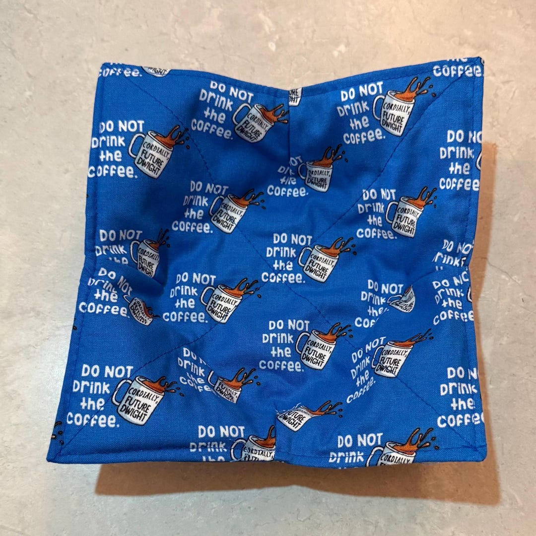 Don’t Drink the Coffee Future Dwight the Office Bowl Cozy - Etsy
