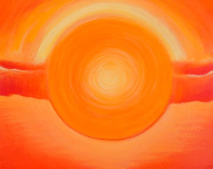 Healing Hues Art Orange the Color of JOY Original Acrylic - Etsy