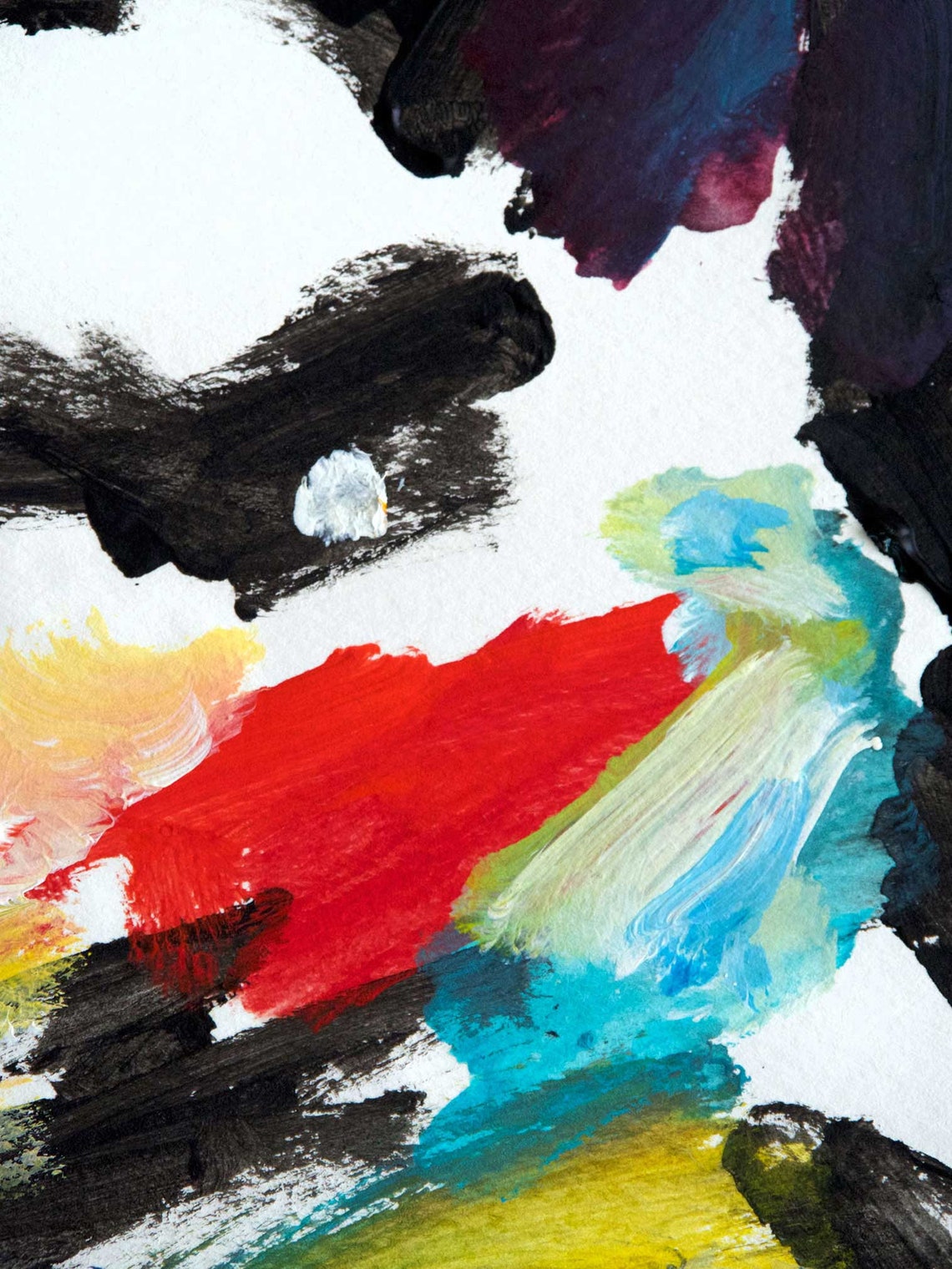 MAD DOG Art Original Acrylic Painting 9 X 12 Inches Expressionistic ...