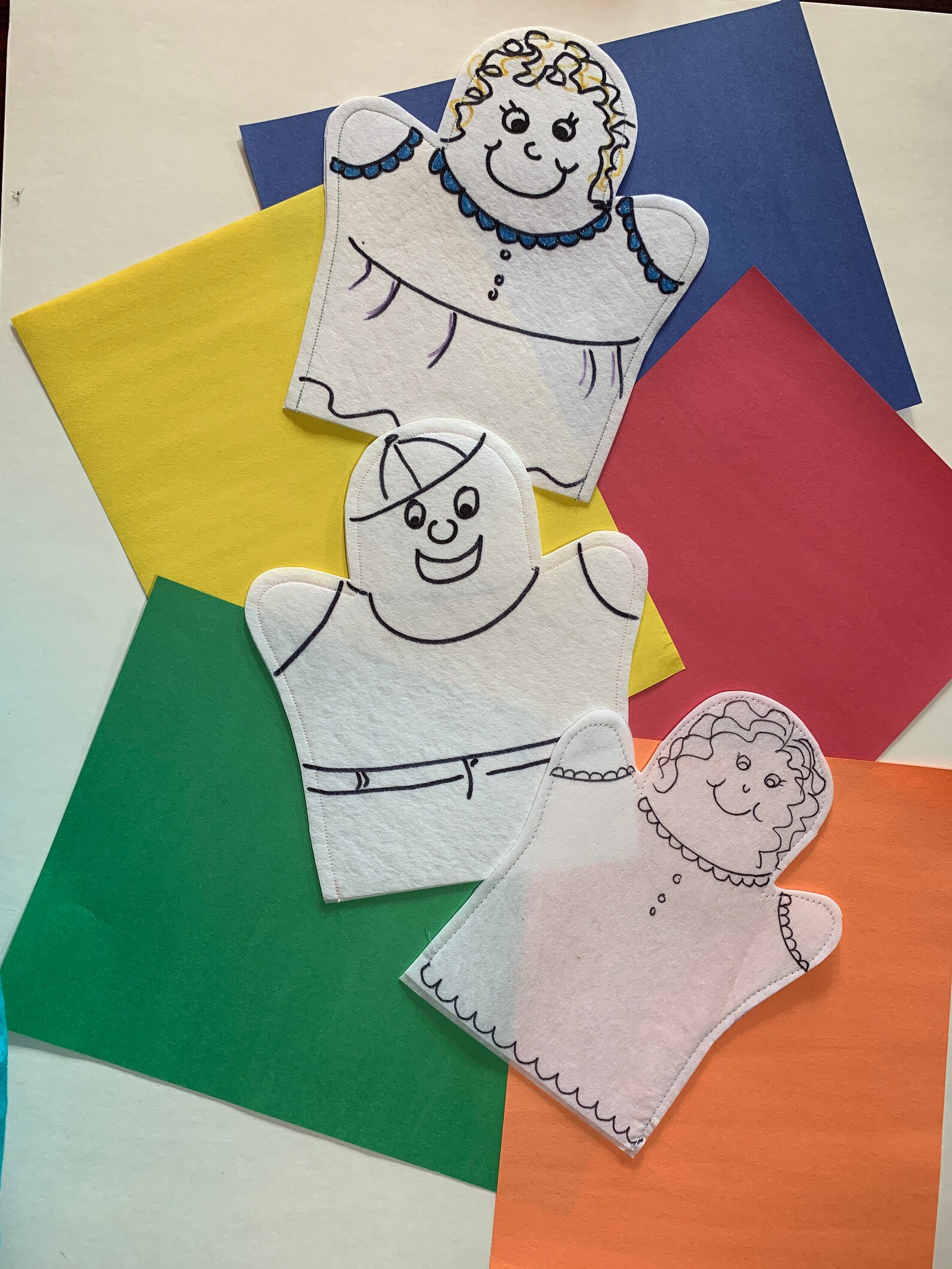 Coloring Puppets Hand Puppet Person Blank - Etsy