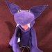 Bat Hand Puppet Purple - Etsy
