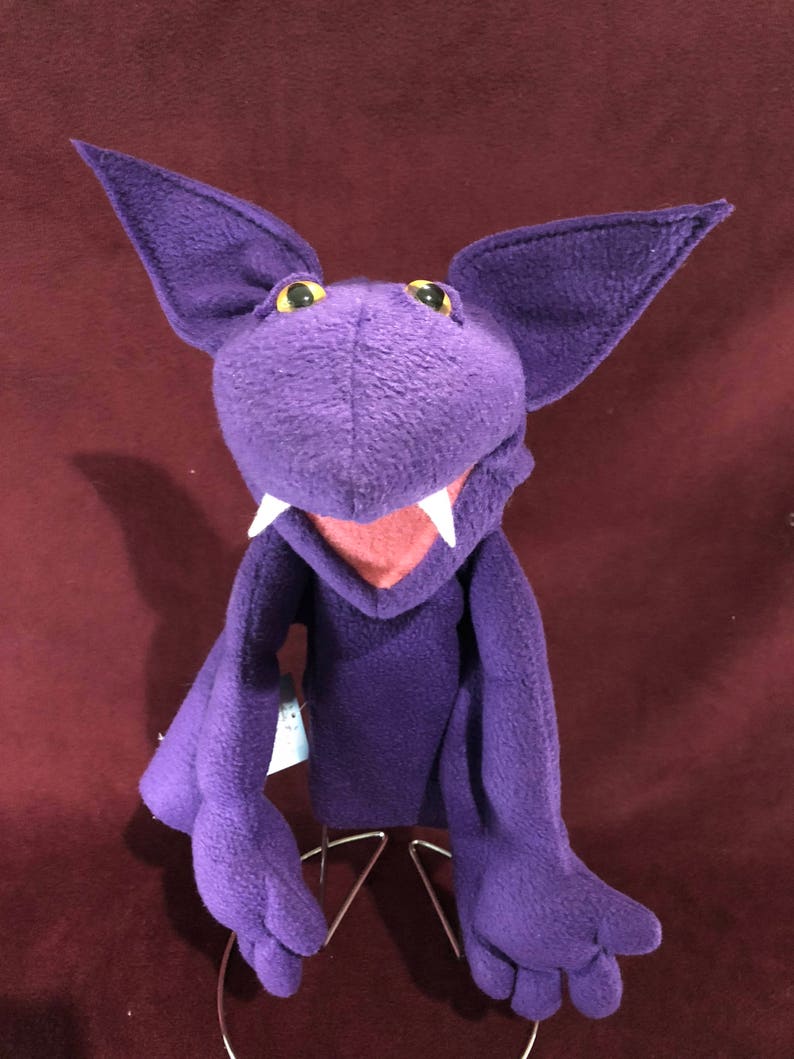 Bat Hand Puppet Purple - Etsy