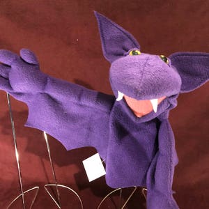 Bat Hand Puppet Purple - Etsy