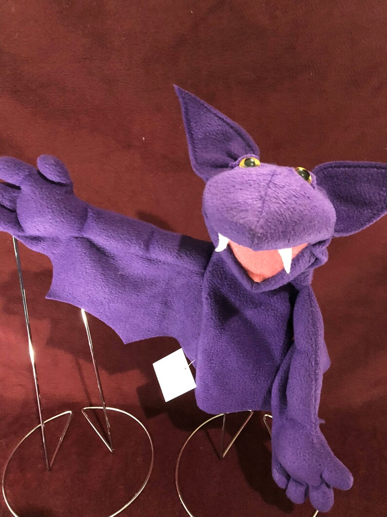 Bat Hand Puppet Purple - Etsy