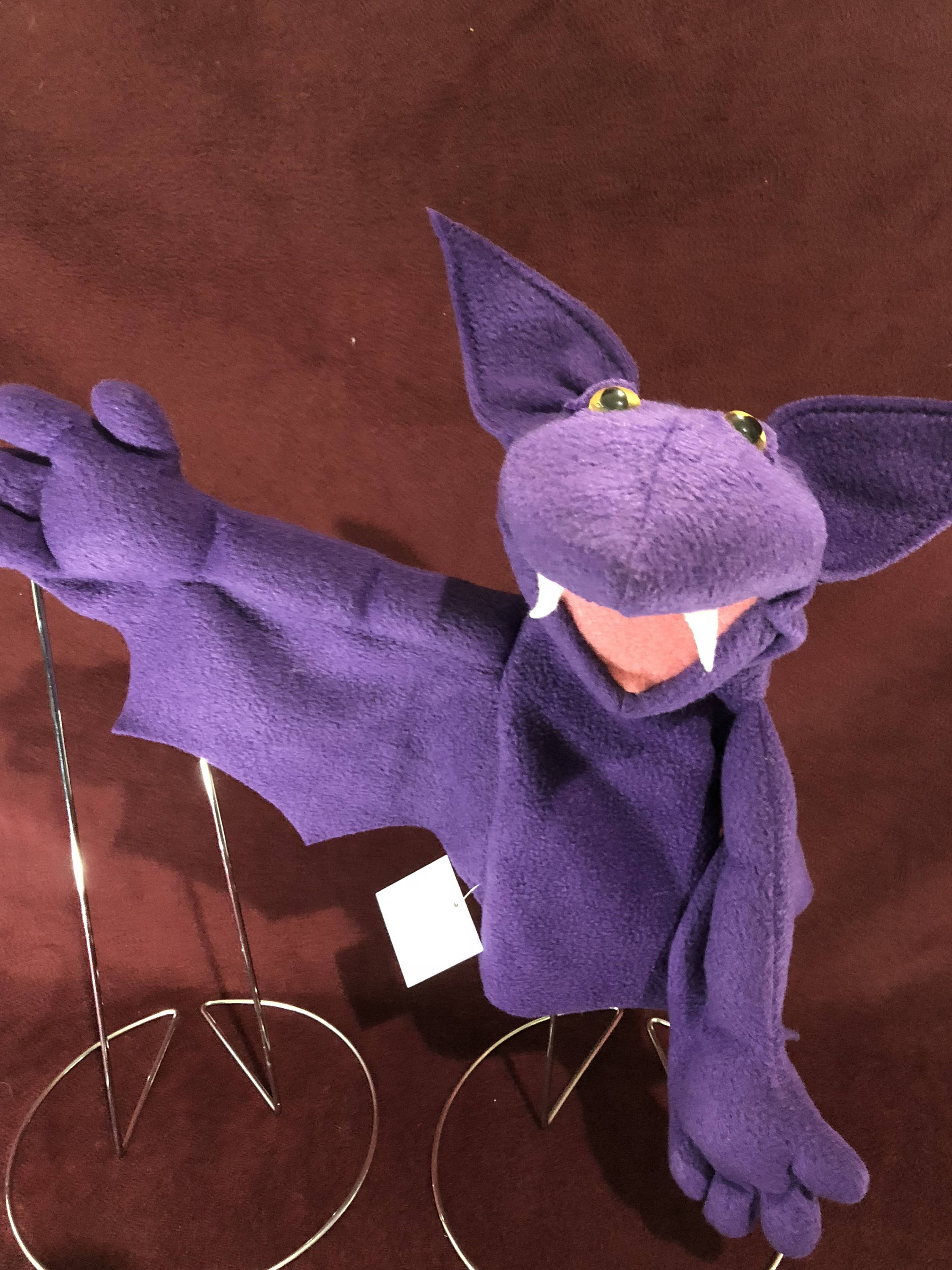 Bat Hand Puppet Purple - Etsy