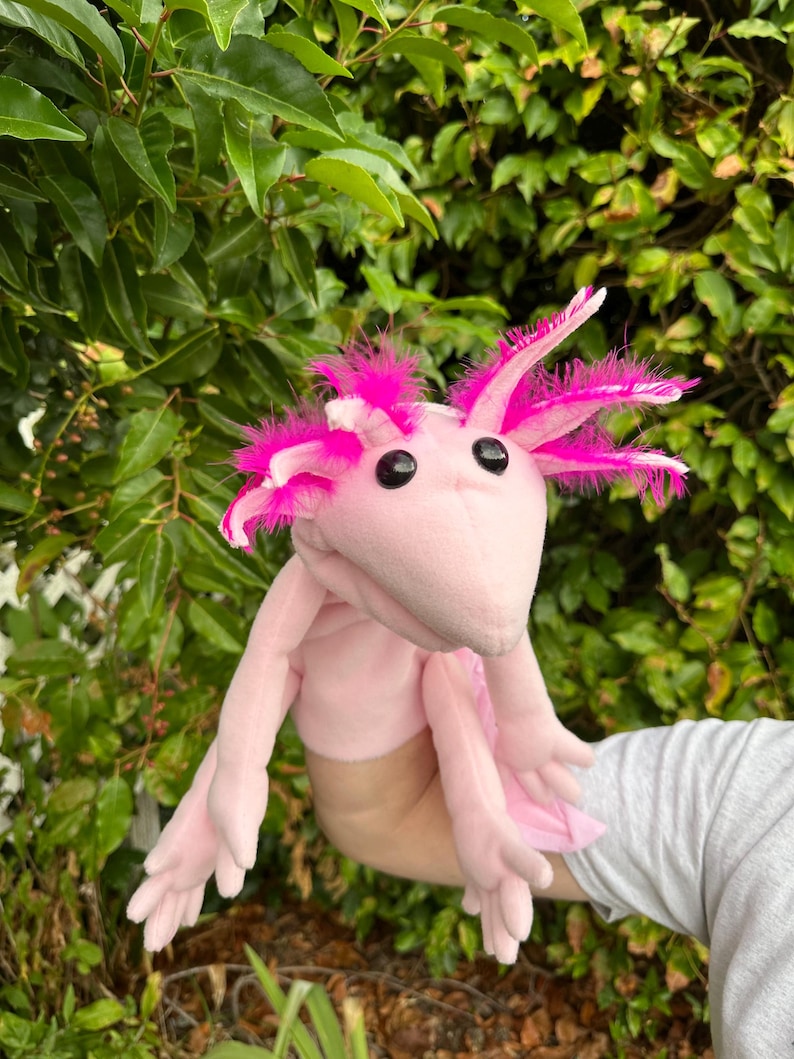 Axolotl Hand Puppet - Etsy