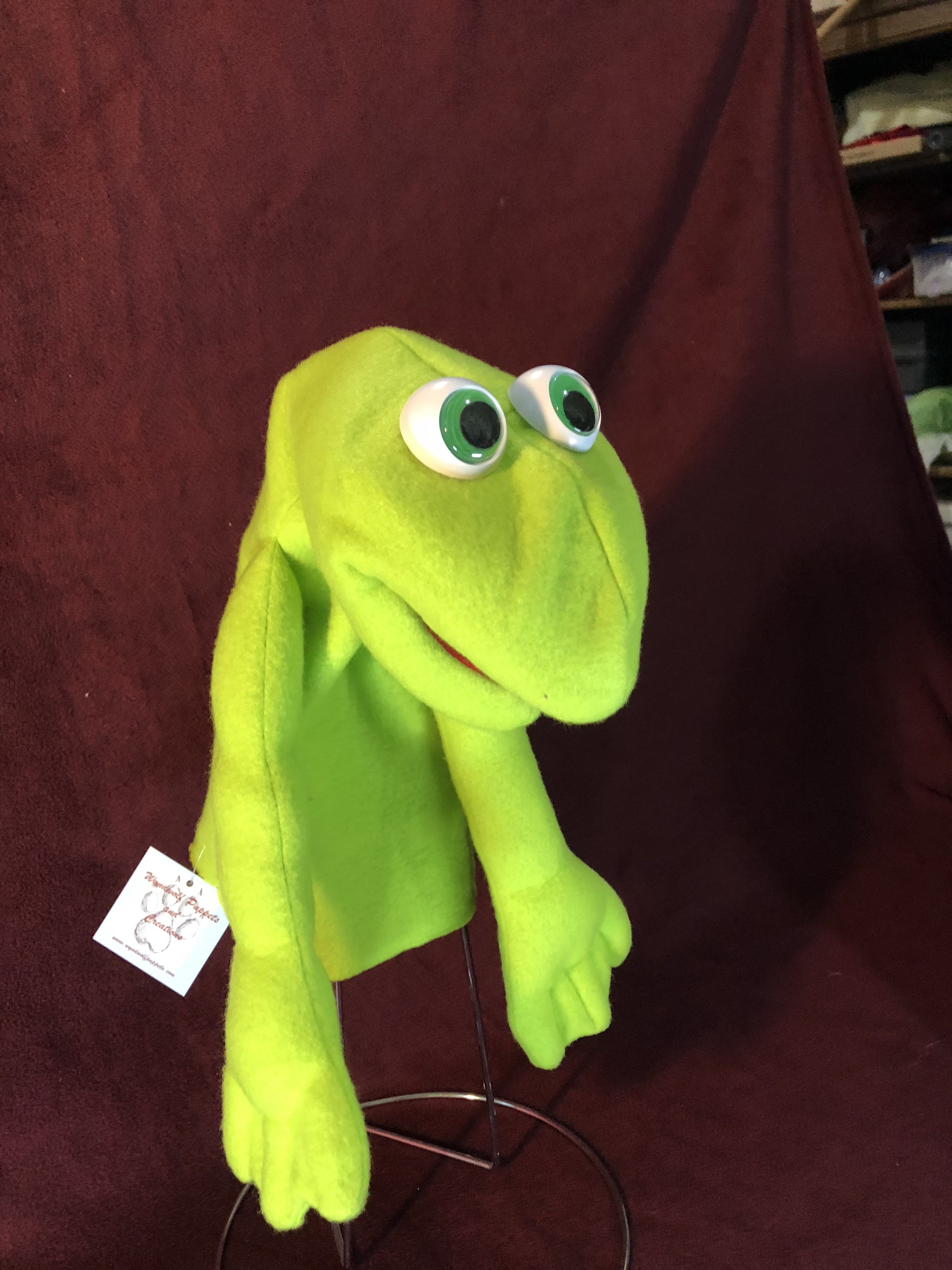Frog Hand Puppet With Frog Legs Fits Most Hands - Etsy