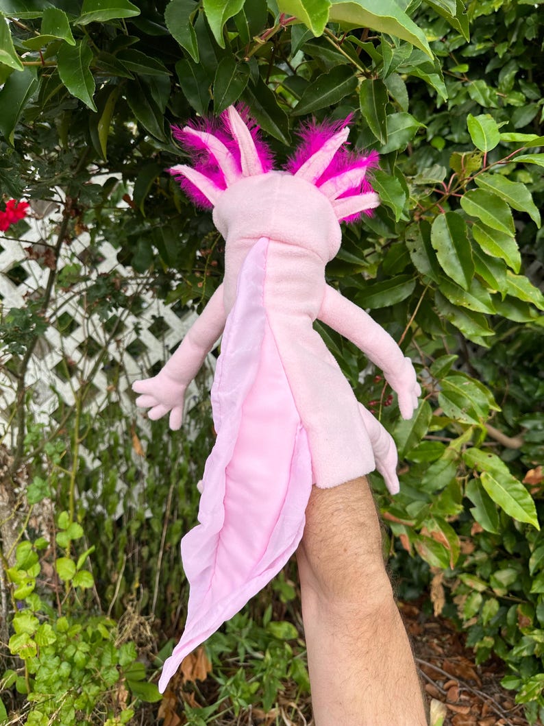 Axolotl Hand Puppet - Etsy