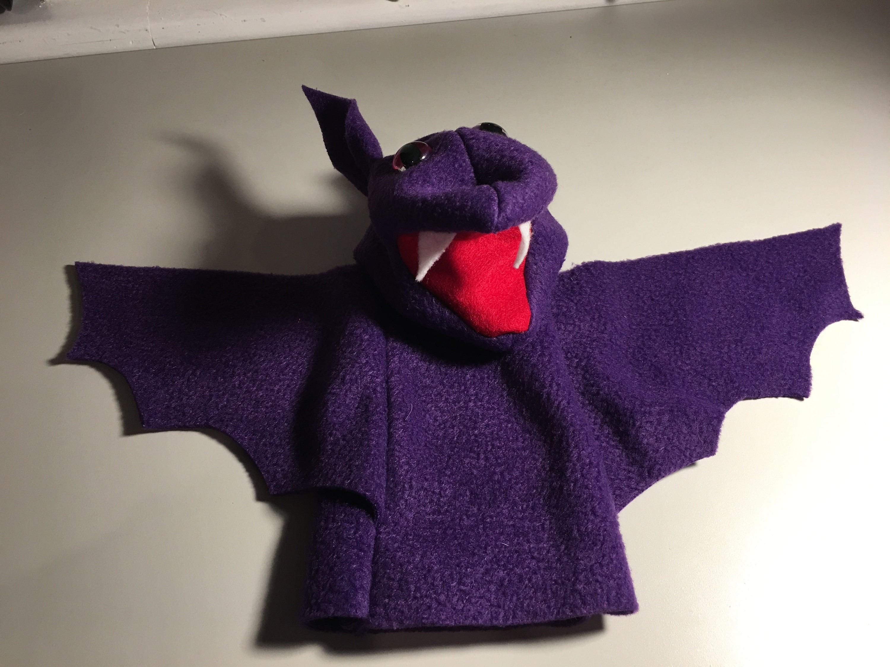 Mini Hand Puppet Bat - Etsy
