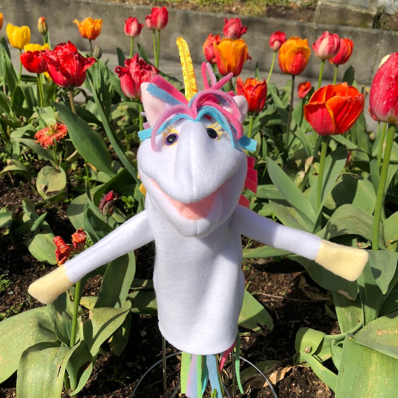 Unicorn Hand Puppet - Etsy