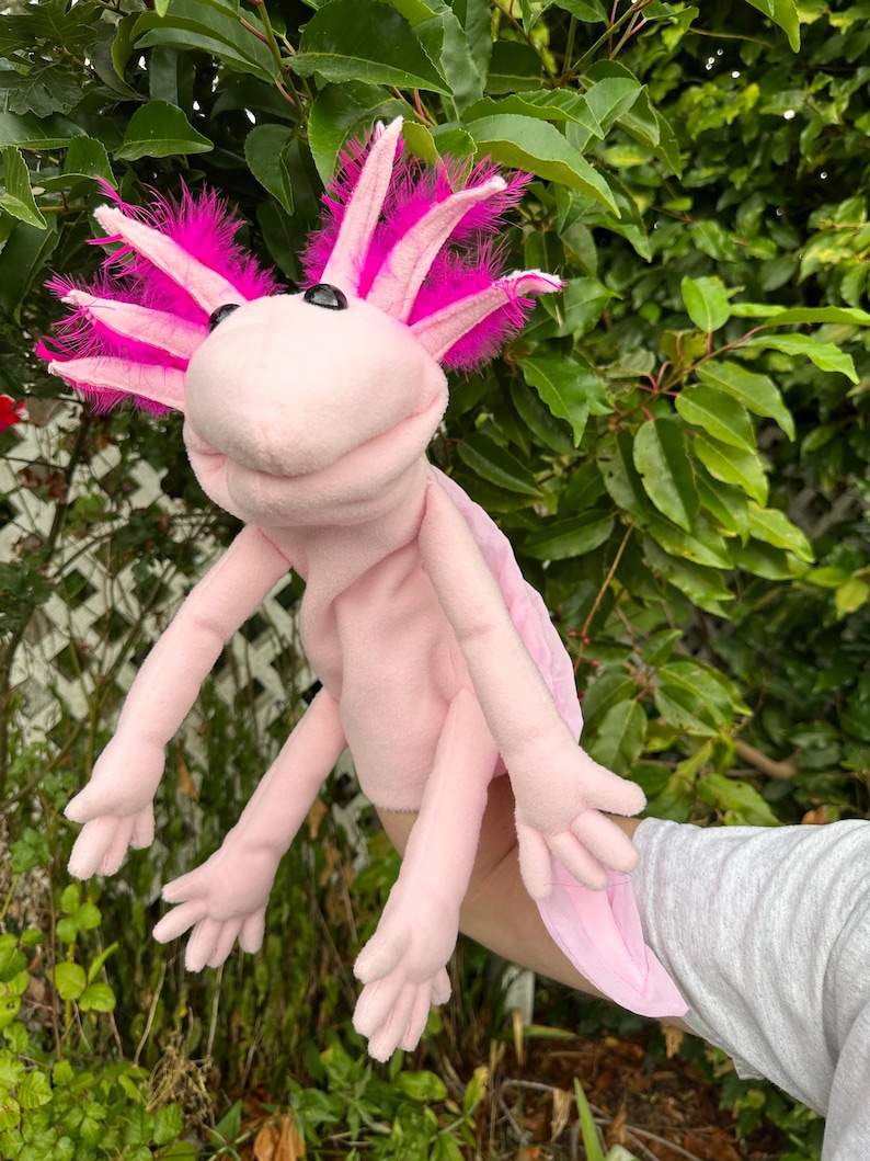 Axolotl Hand Puppet - Etsy