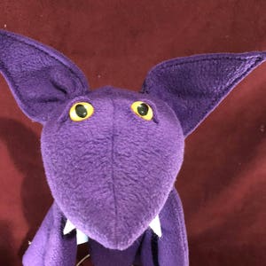 Bat Hand Puppet Purple - Etsy