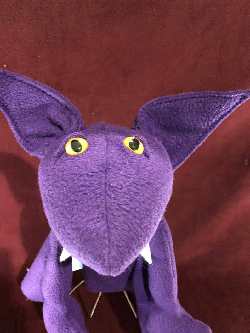 Bat Hand Puppet Purple - Etsy