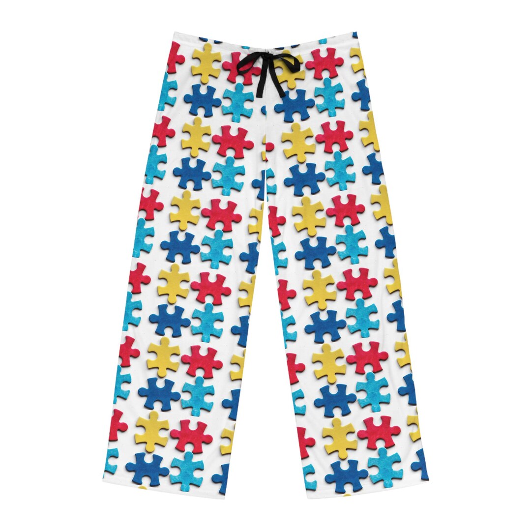 Men's Pj Pants, Autism Puzzle Design - Etsy