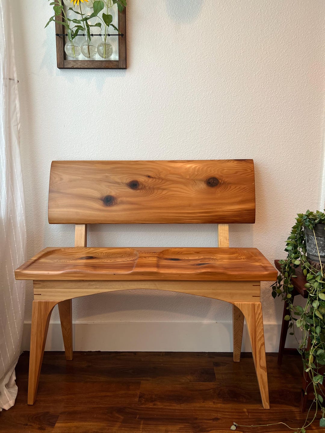 Cedar and Hickory Bench - Etsy