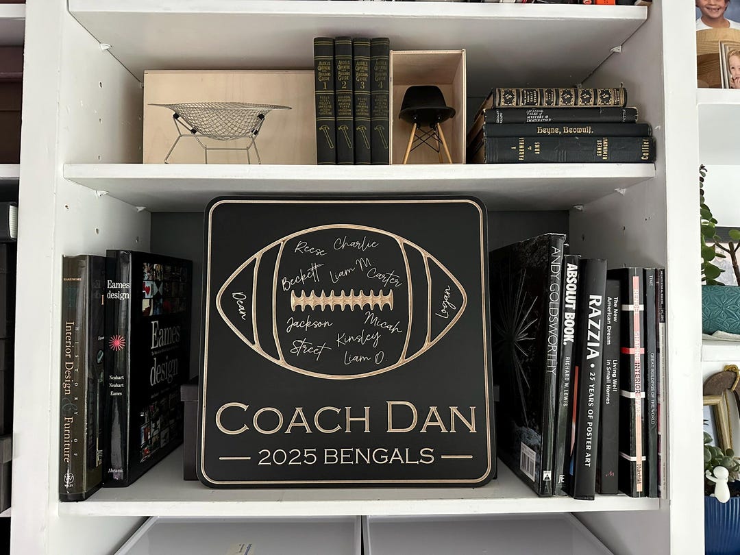 Appreciation Gift for Coach, Teacher, Tutor, Childcare. Carved Wood ...